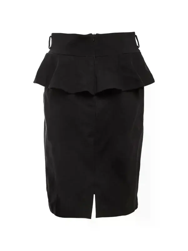 Just Cavalli Peplum Detail Pencil Mini Skirt - Black