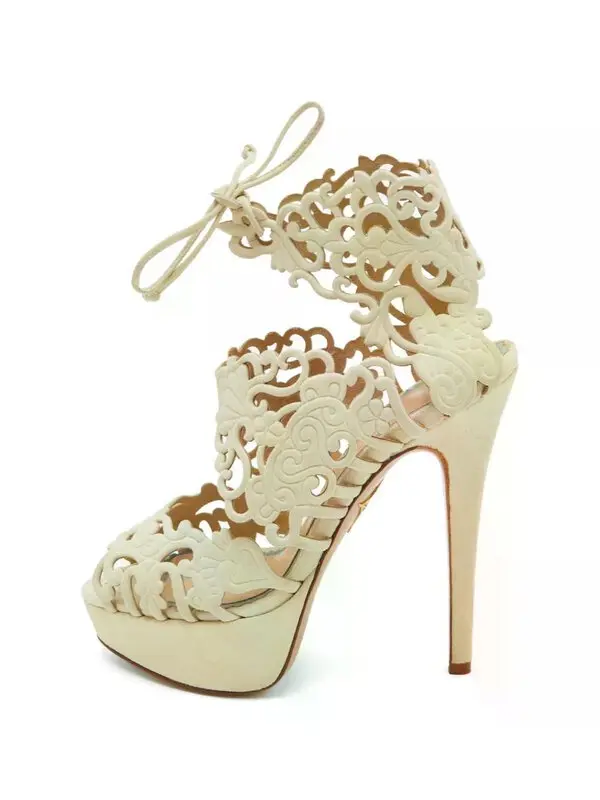 CHARLOTTE OLYMPIA Belinda Laser-cut Sandals