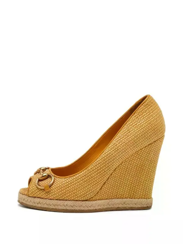 Gucci Charlotte Wedge Pumps