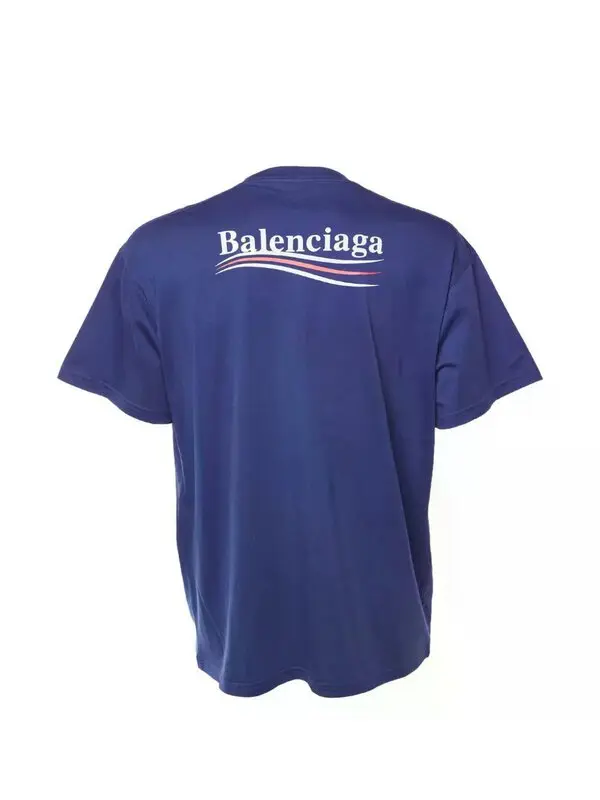 Balenciaga Political Logo T-shirt - Blue