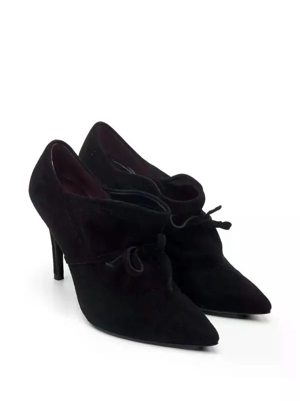 STUART WEITZMAN Bow Detail Stiletto Heel Ankle Boots
