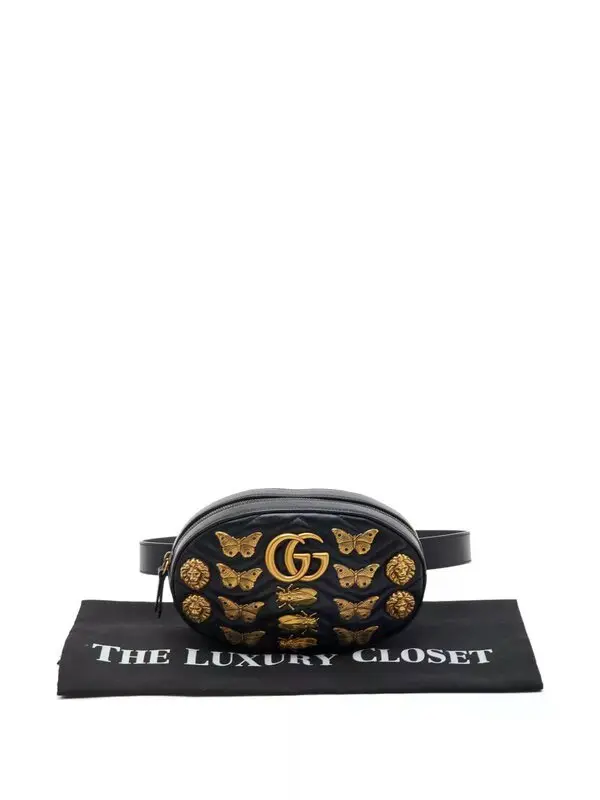 Gucci Gg Marmont Leather Belt Bag