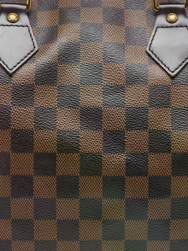 LOUIS VUITTON Speedy Bandoulière Damier Ebene Tote Bag - Brown