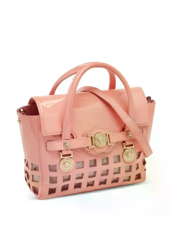 Versace Medusa Medallion Patent Leather Tote Bag