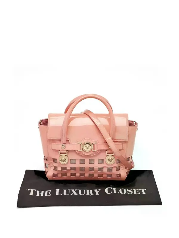 Versace Medusa Medallion Patent Leather Tote Bag