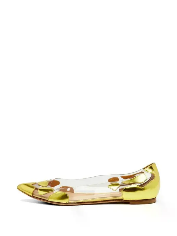 GIANVITO ROSSI Plexi Ballet Flats