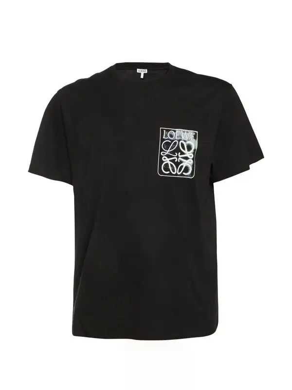 Loewe Anagram-logo Cotton T-shirt - Black