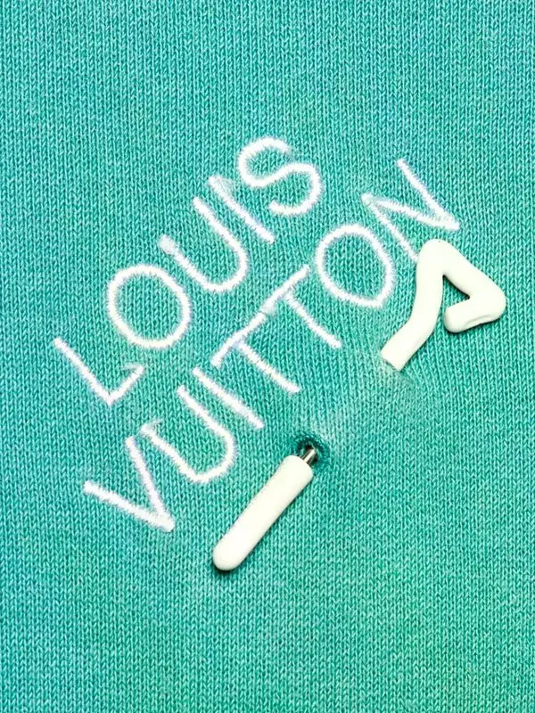 LOUIS VUITTON Logo Embroidered Hoodie