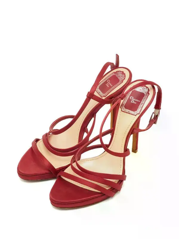 Dior Satin Strappy Slingback Sandals