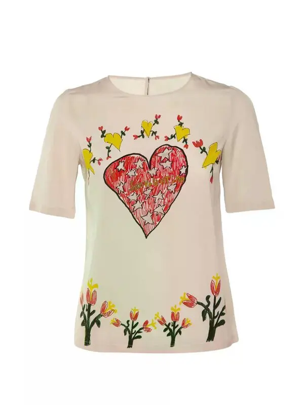 Dolce & Gabbana Printed Top - Pink