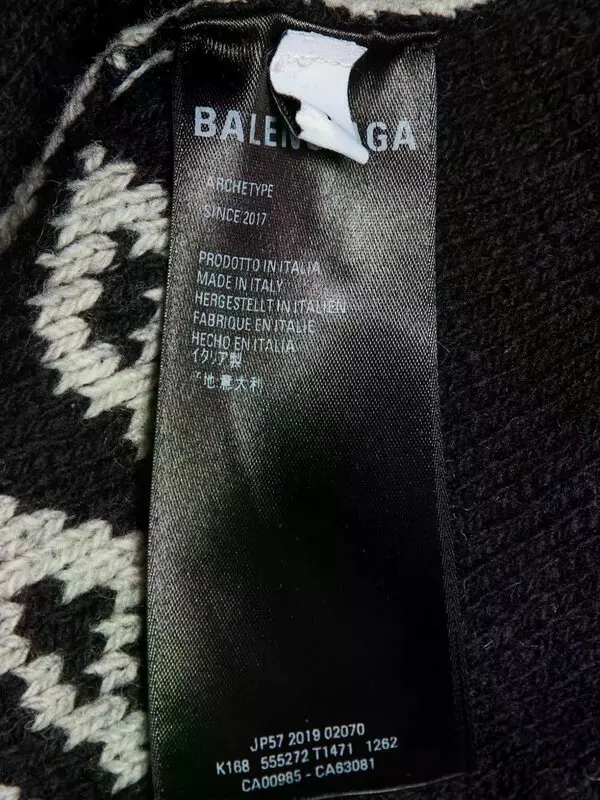 Balenciaga All-over Logo Knit Sweater