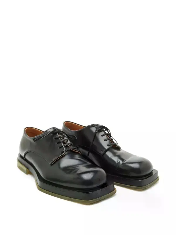 Bottega Veneta Square Toe Derby Shoes