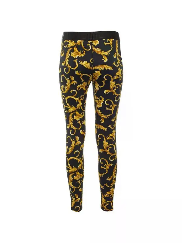 Versace Baroque-print Jersey Leggings