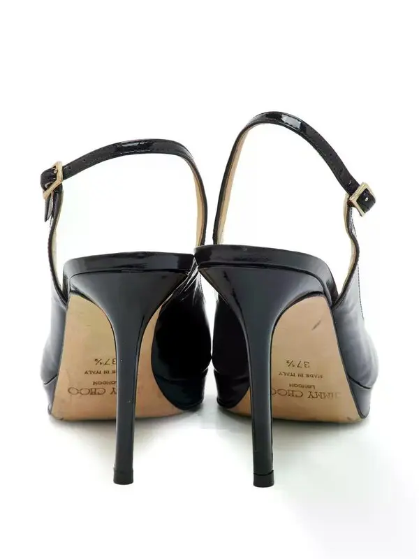 JIMMY CHOO Nova Buckle-detail Leather Heeled Sandals