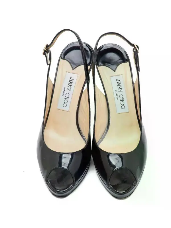 JIMMY CHOO Nova Buckle-detail Leather Heeled Sandals