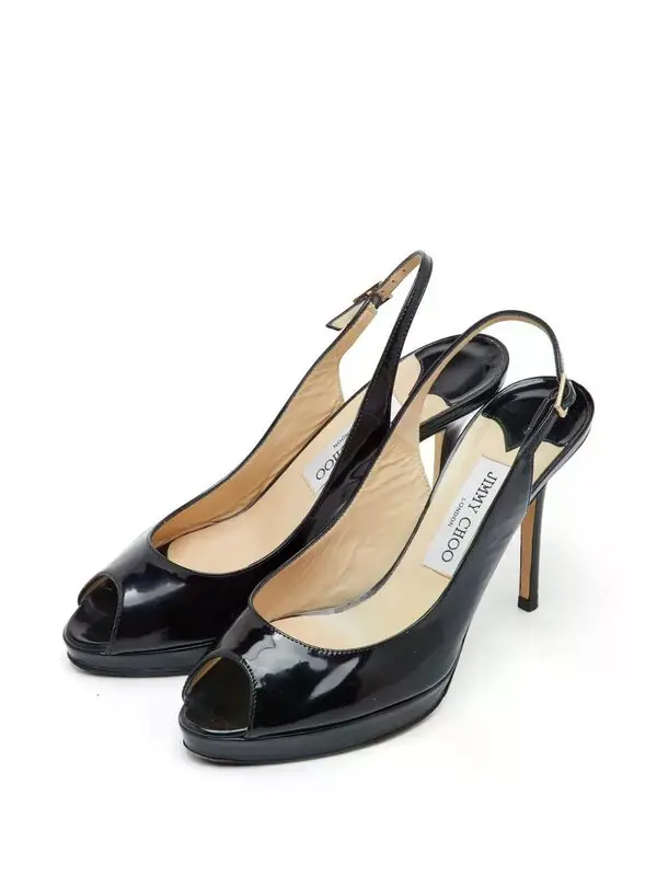JIMMY CHOO Nova Buckle-detail Leather Heeled Sandals