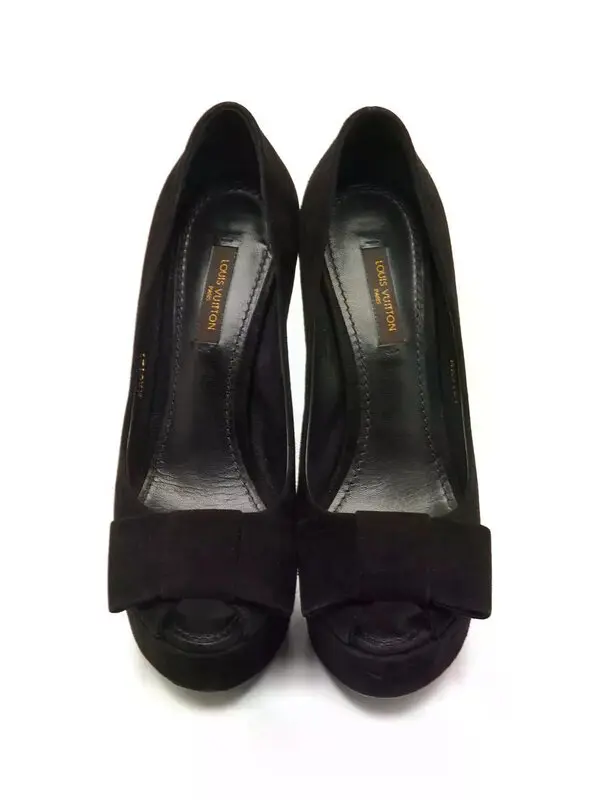 LOUIS VUITTON Peep-toe Platform Pumps