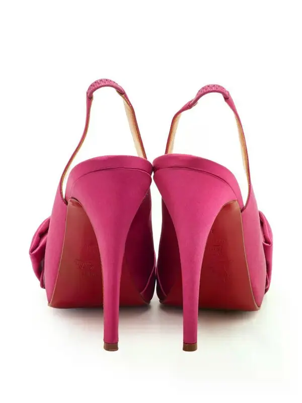 CHRISTIAN LOUBOUTIN Satin Platform Sandals