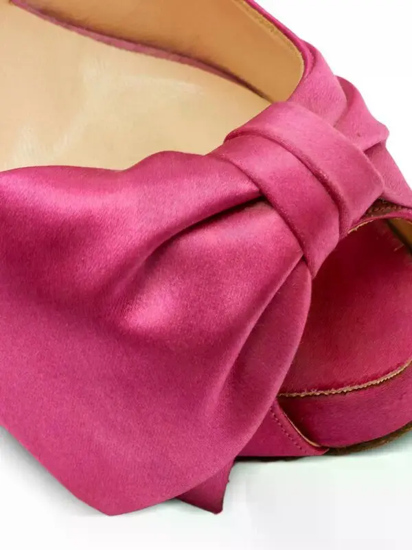 CHRISTIAN LOUBOUTIN Satin Platform Sandals