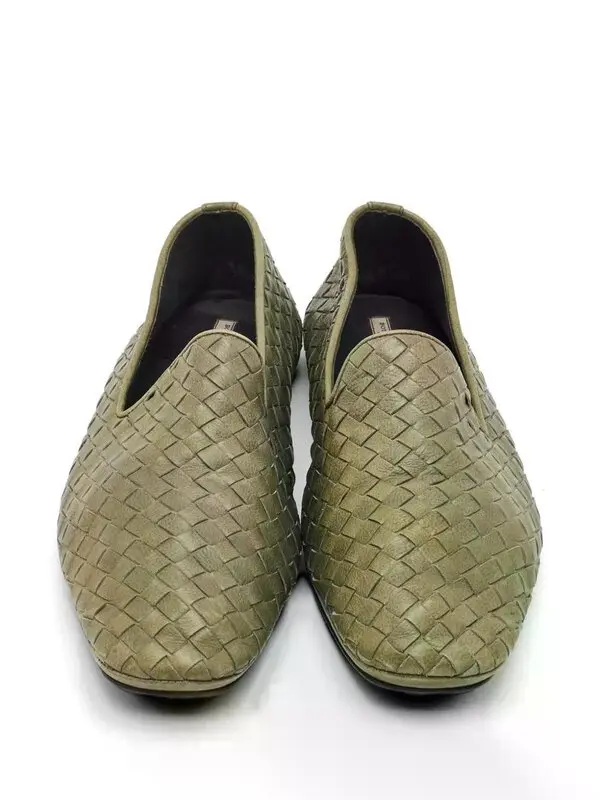 Bottega Veneta Intrecciato Leather Loafers