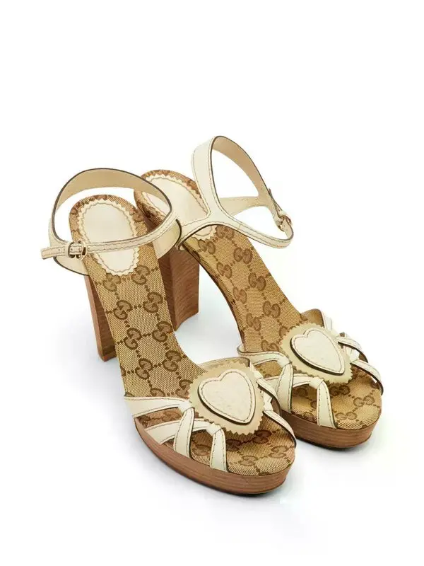 Gucci Leather Platform Sandals
