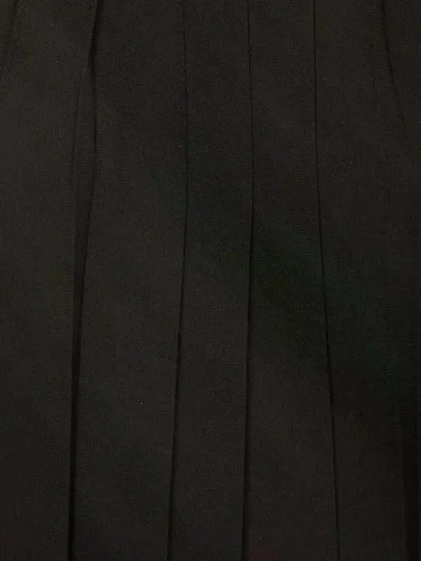 Neil Barrett Crepe Pleated Sleeveless Maxi Dress