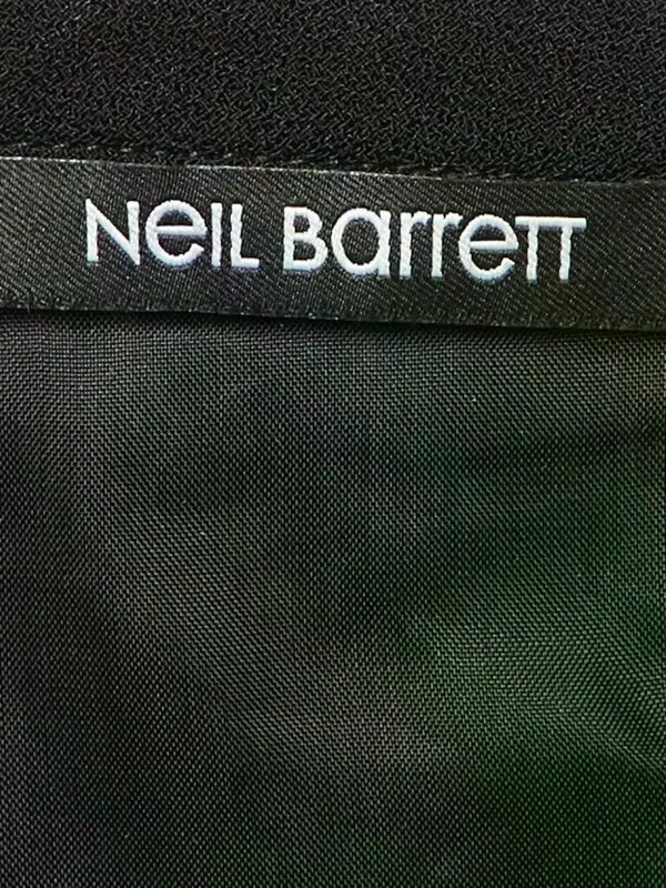 Neil Barrett Crepe Pleated Sleeveless Maxi Dress