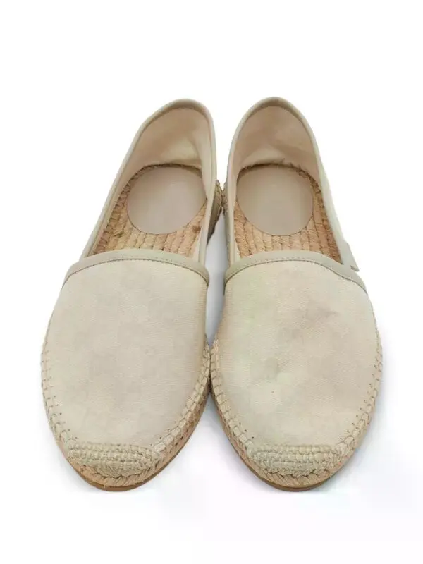 Gucci Gg Canvas Leather-trim Espadrilles