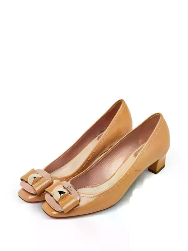 Dior Patent Leather Bow Detail Pumps
