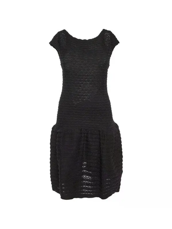LOUIS VUITTON Wavy Openwork Knit Dress