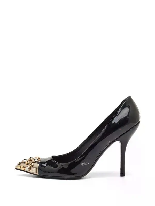 LOUIS VUITTON Bernice Studded Pointed-toe Pumps - Black