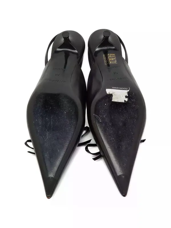 Balenciaga Leather Bow Detail Pumps