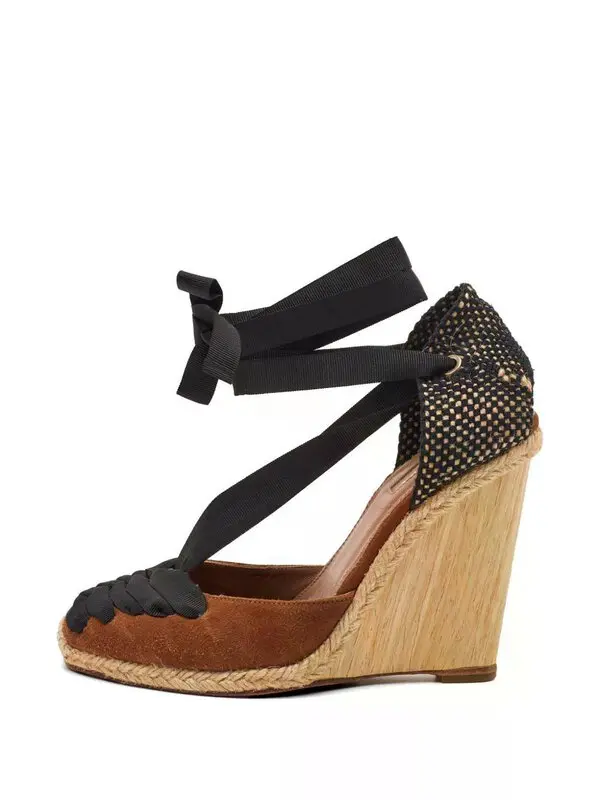 AQUAZZURA Malibu Wedge Espadrilles - Brown