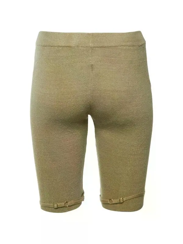Jacquemus Sierra Rib Knit Shorts - Green