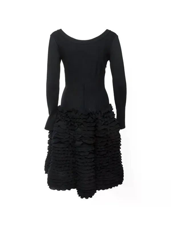 Alaïa Laurier" Ruffled Knit Mini Dress