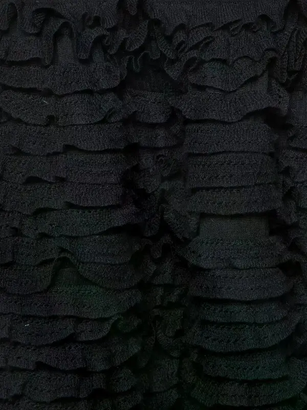 Alaïa Laurier" Ruffled Knit Mini Dress