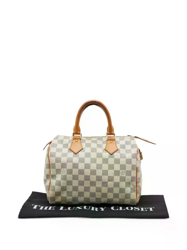 LOUIS VUITTON Speedy 25 Damier Azur Handbag