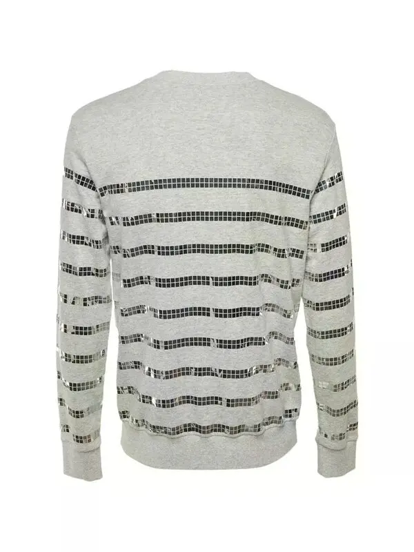 Balmain Logo Print Cotton Sweatshirt