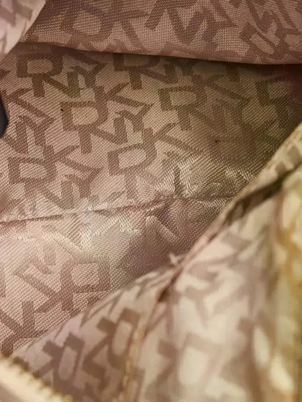 Mcm Monogram Leather Trimmed Tote Bag
