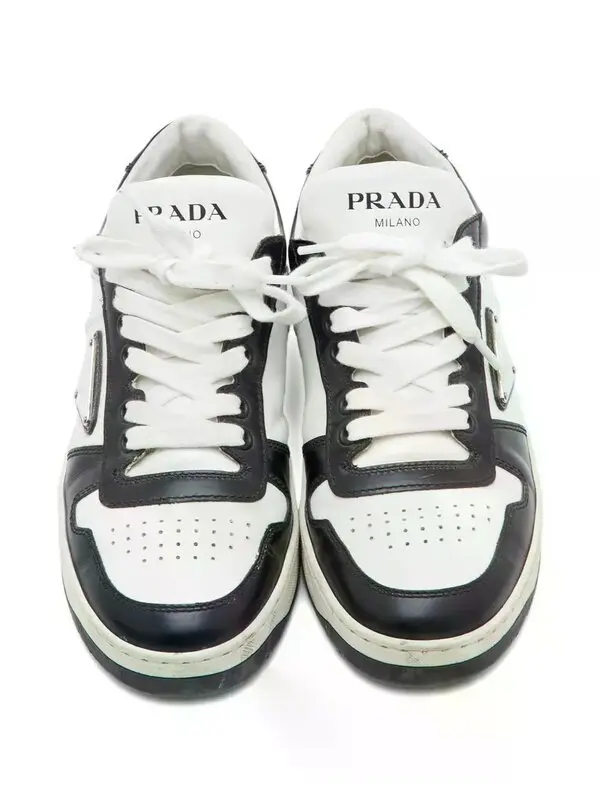 Prada Downtown Leather Sneakers