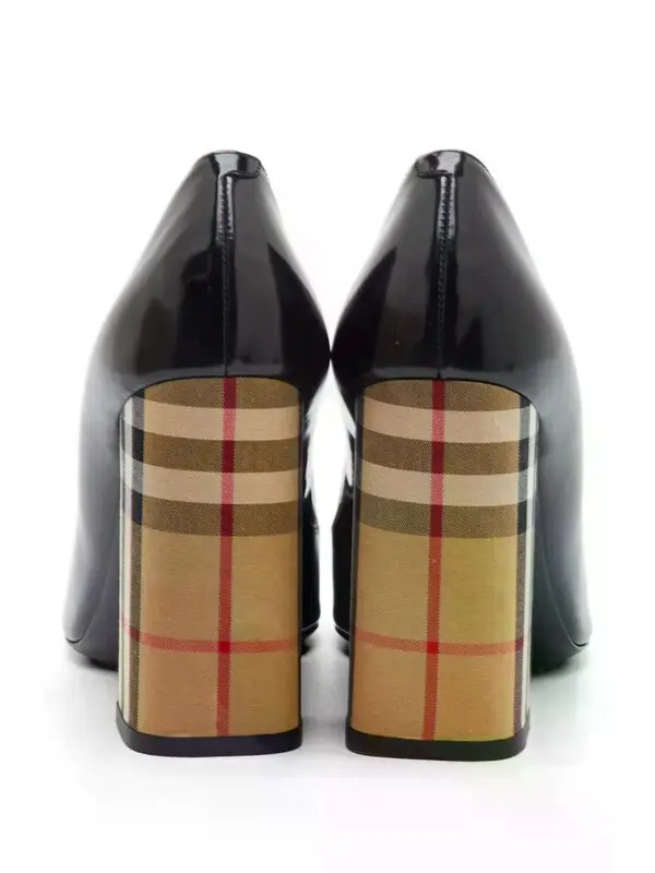 Burberry Block-heel Check Pumps