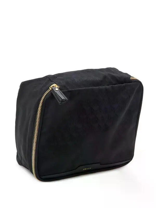 ANYA HINDMARCH Jacquard Logo Packing Makeup Bag - Black