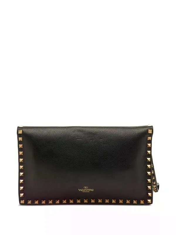 Valentino Garavani Rockstud Beaded Clutch Bag