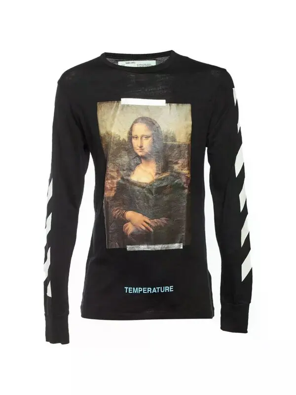 Off-White Mona Lisa Print Long-sleeve T-shirt - Black