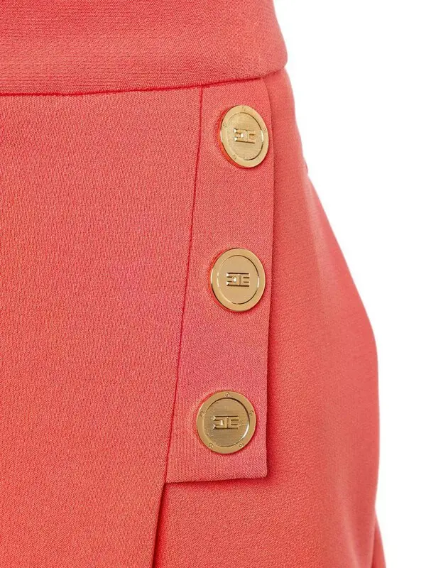 Elisabetta Franchi Crepe Tapered Leg Trousers