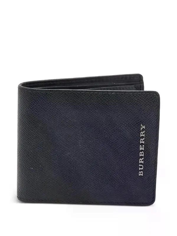 Burberry Pebbled Bi-fold Wallet - Black