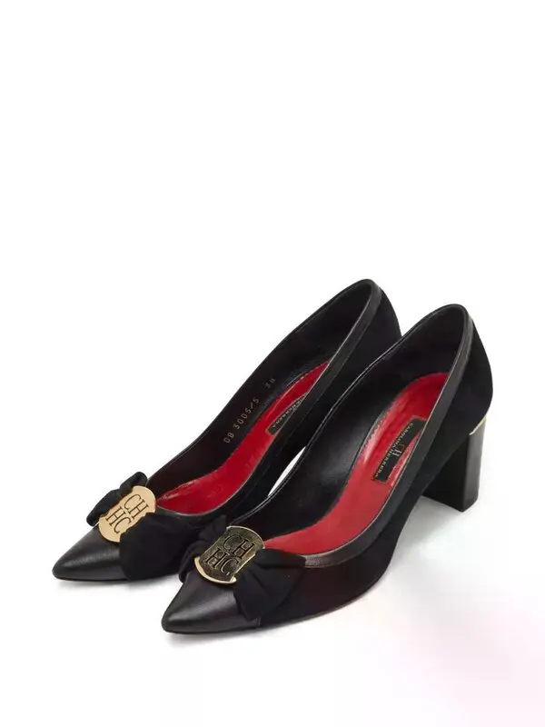 Carolina Herrera Suede Heeled Pumps