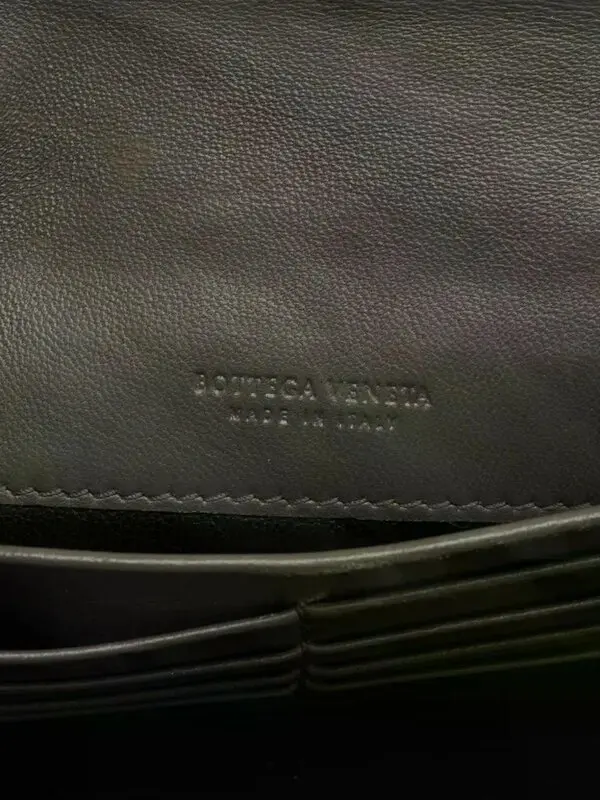 Bottega Veneta Intrecciato Flap Wallet