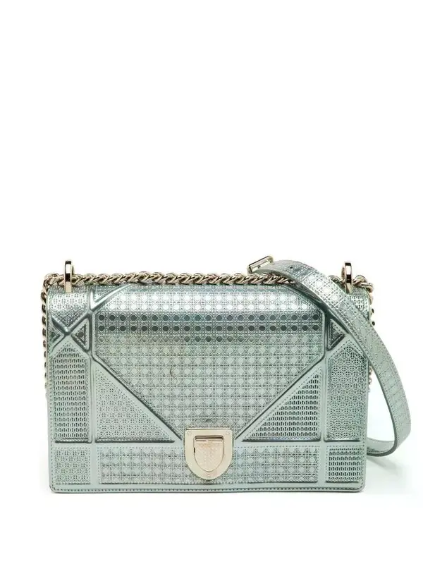 Dior Diorama Microcannage Shoulder Bag - Blue