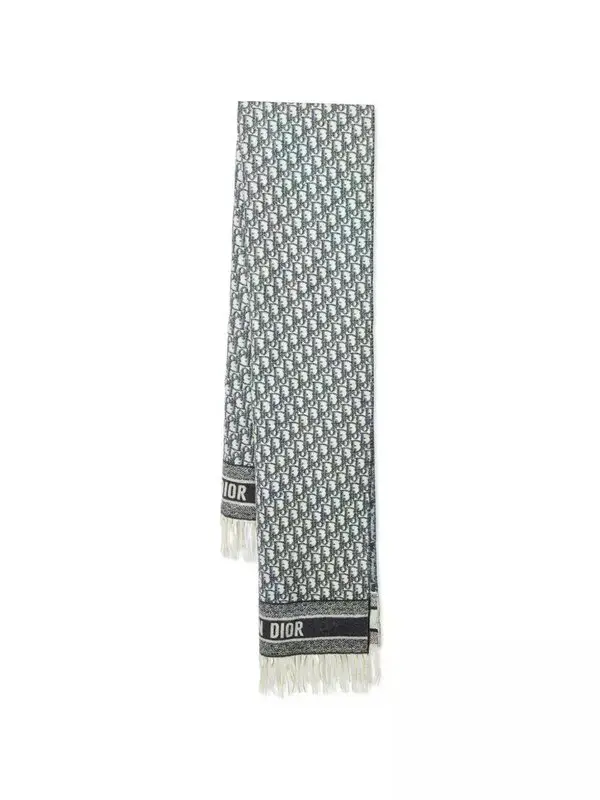 Dior Oblique Fringed Scarf